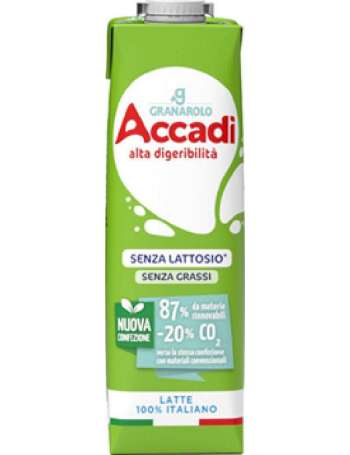 Granarolo accadi' skimmed milk uht bt lt 1 for restaurants and shops